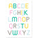 Pastel Alphabet Poster – Lime Green Dolly