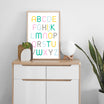 Pastel Alphabet Poster – Lime Green Dolly