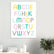 Pastel Alphabet Poster – Lime Green Dolly